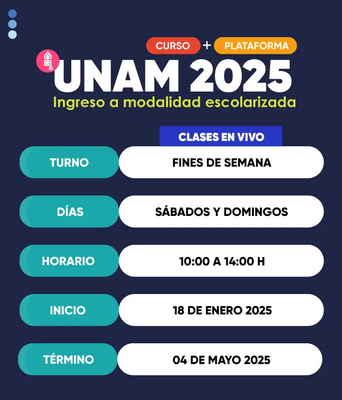 Curso UNAM 2025 | El Mejor Curso para Entrar a la Universidad